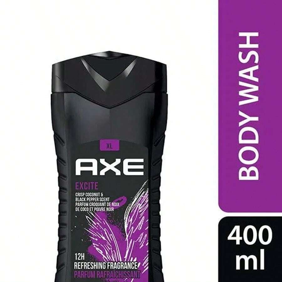 Axe Gel de ducha AXE con aroma refrescante de 12 horas Excite de coco ...