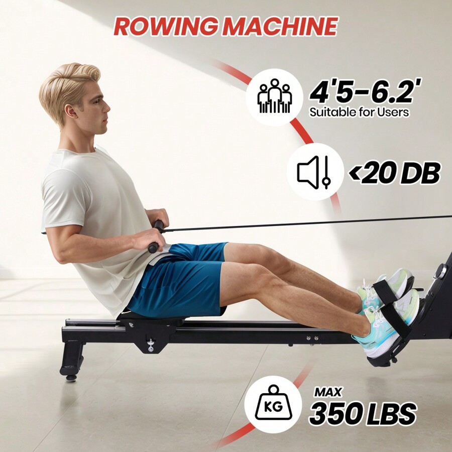 Garvee Rowing Machine For Home, 32 Levels Of Quiet Magnetic Resistance ...
