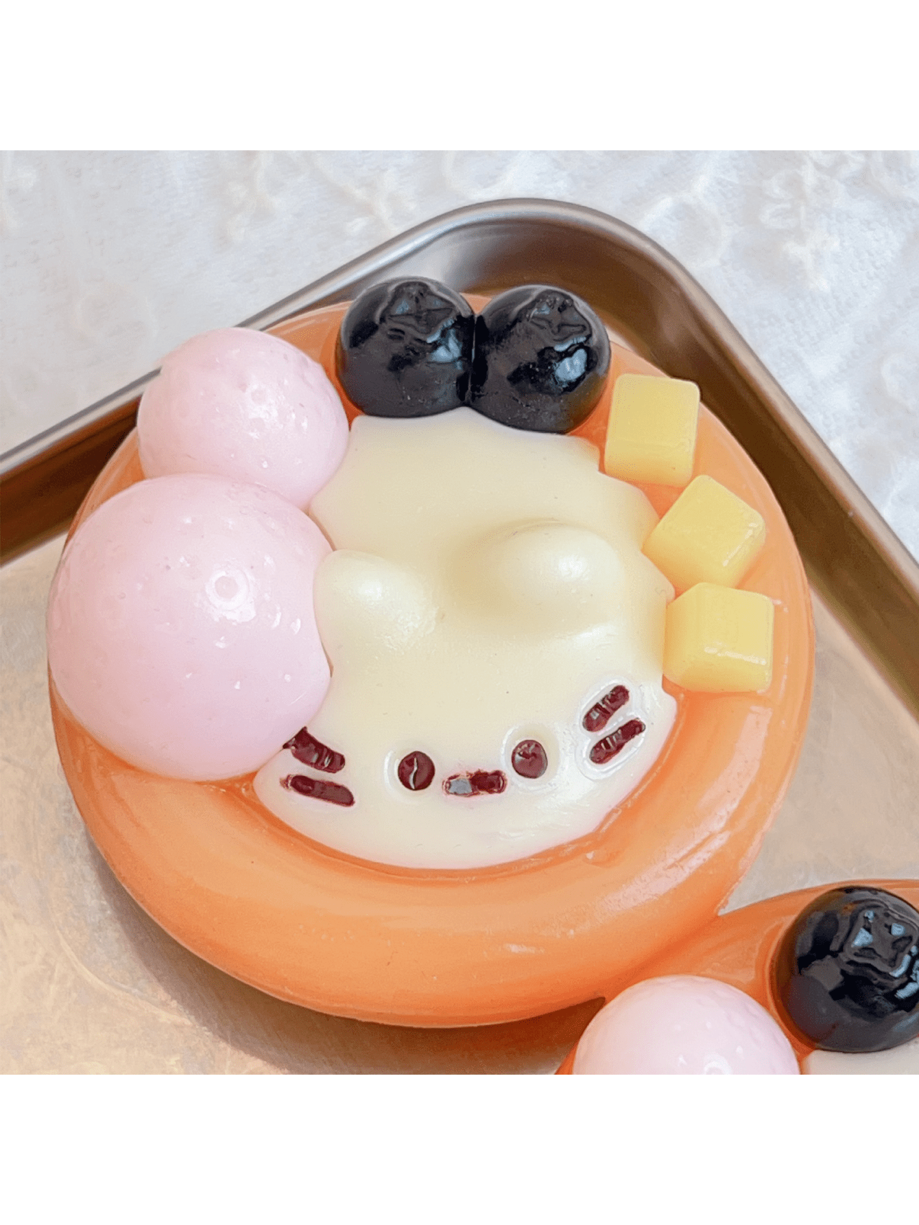 Trendy Strawberry Cat Muffin Squeezy Toy, Realistic Squishy Feel High ...