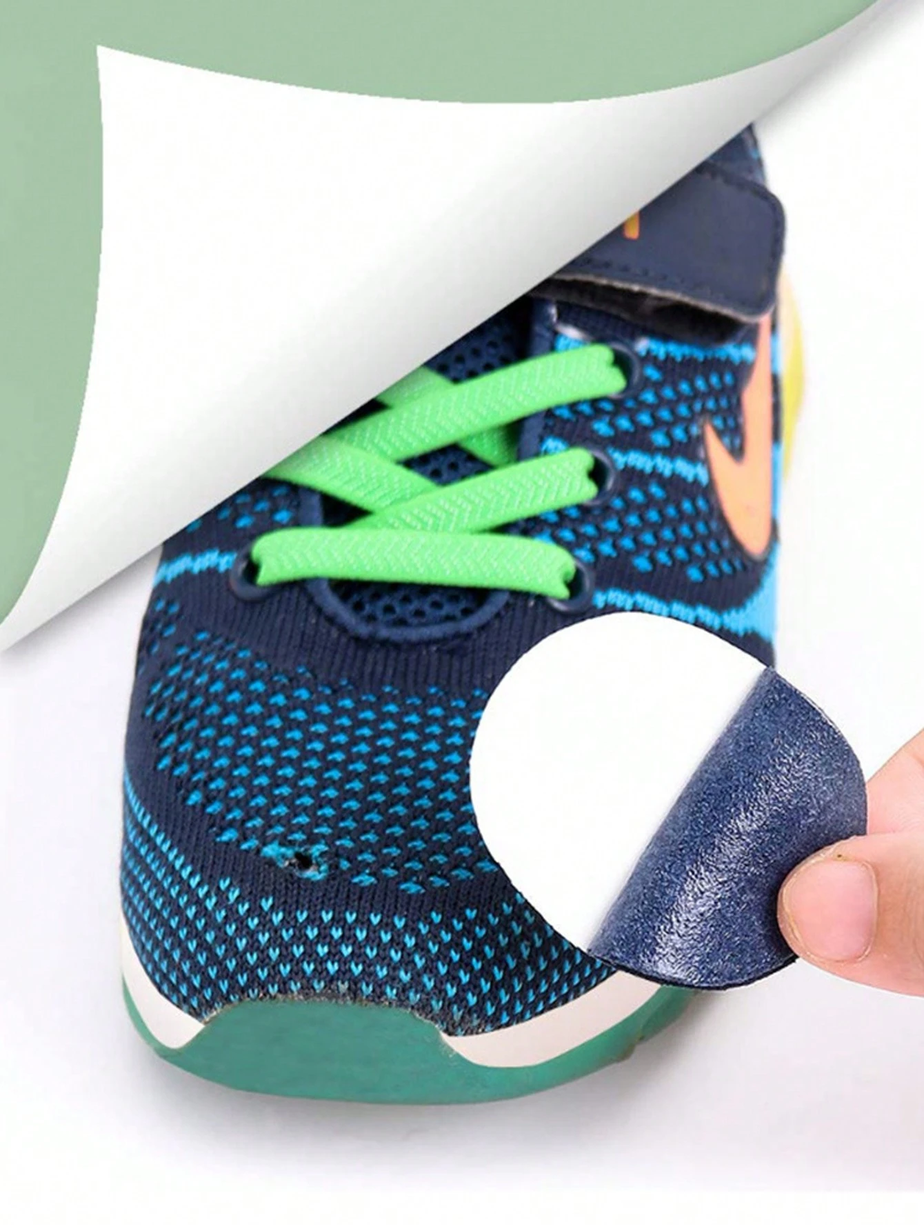 Toppe per riparare scarpe sportive con superficie in rete, toppe per riparare buchi, toppe in ...