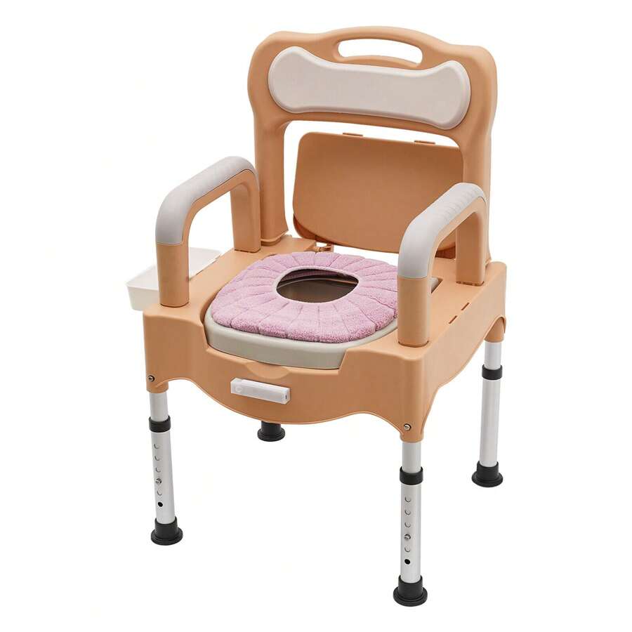 CNCEST CNCEST Bedside Commodes Chair, Height Adjustable Bath Seat ...
