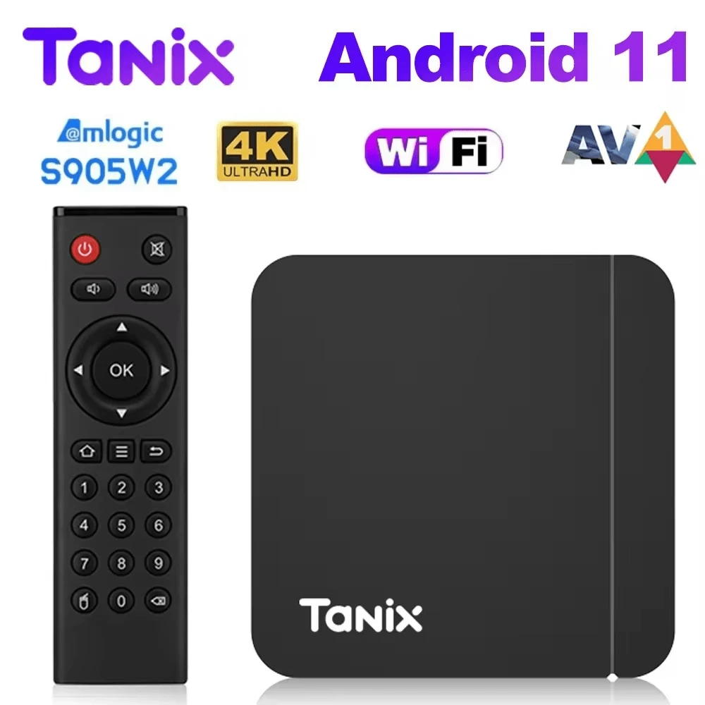 Q96 OHP A Original Tanix W2 Android 11 TV Box Amlogic S905W2 Quad Core 4G&5G Dual Wifi 4K HD Set ...