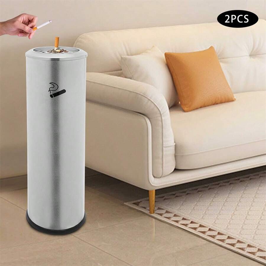 2PCS Stainless Steel Upright Ashtrays, Stainless Steel Upright Ashtrays ...