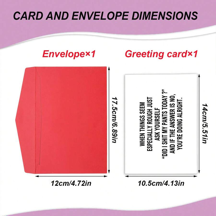 1pc "Support" Inspirational Greeting Cards With Envelopes, Perfect For ...