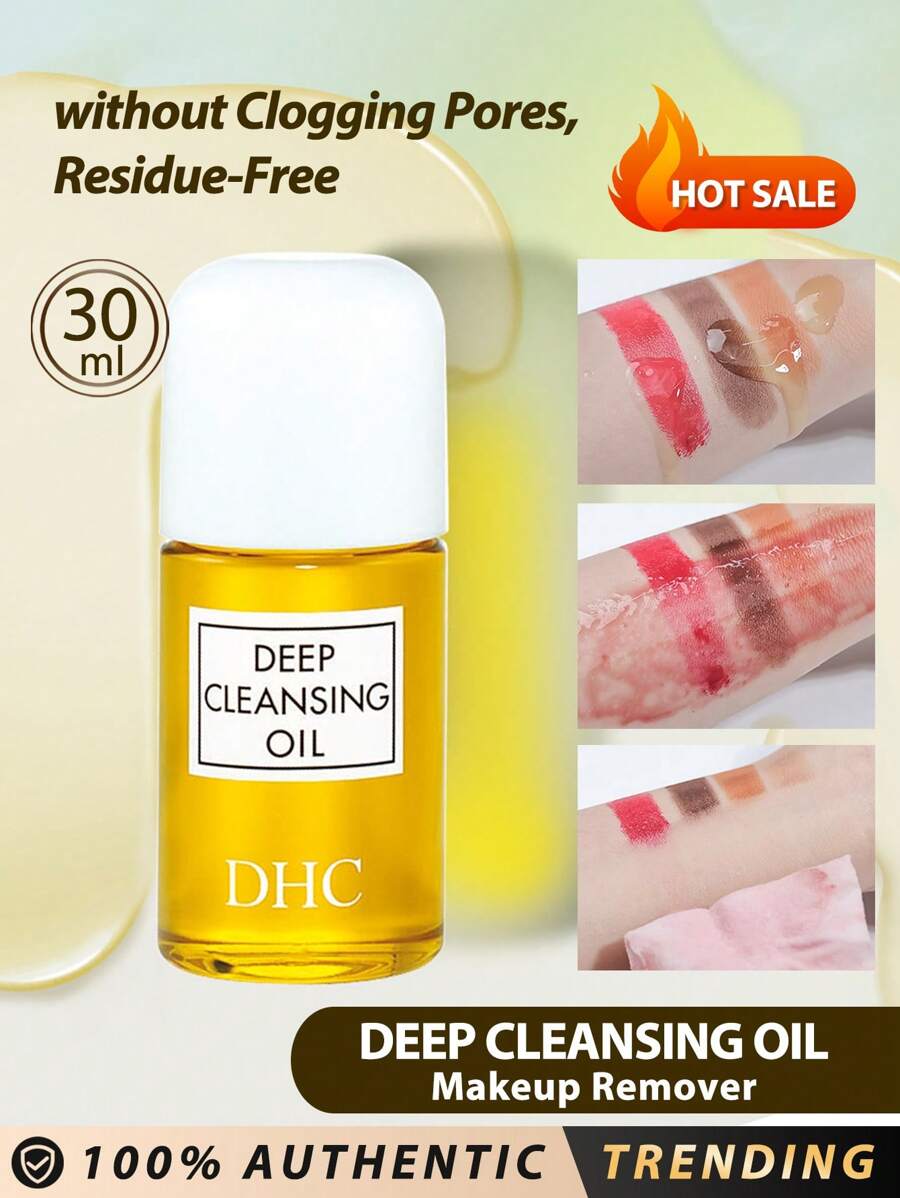 DHC Óleo de Limpeza Profunda DHC 30ml | Óleo de Limpeza Facial, Demaquilante, Limpa Sem Obstruir ...