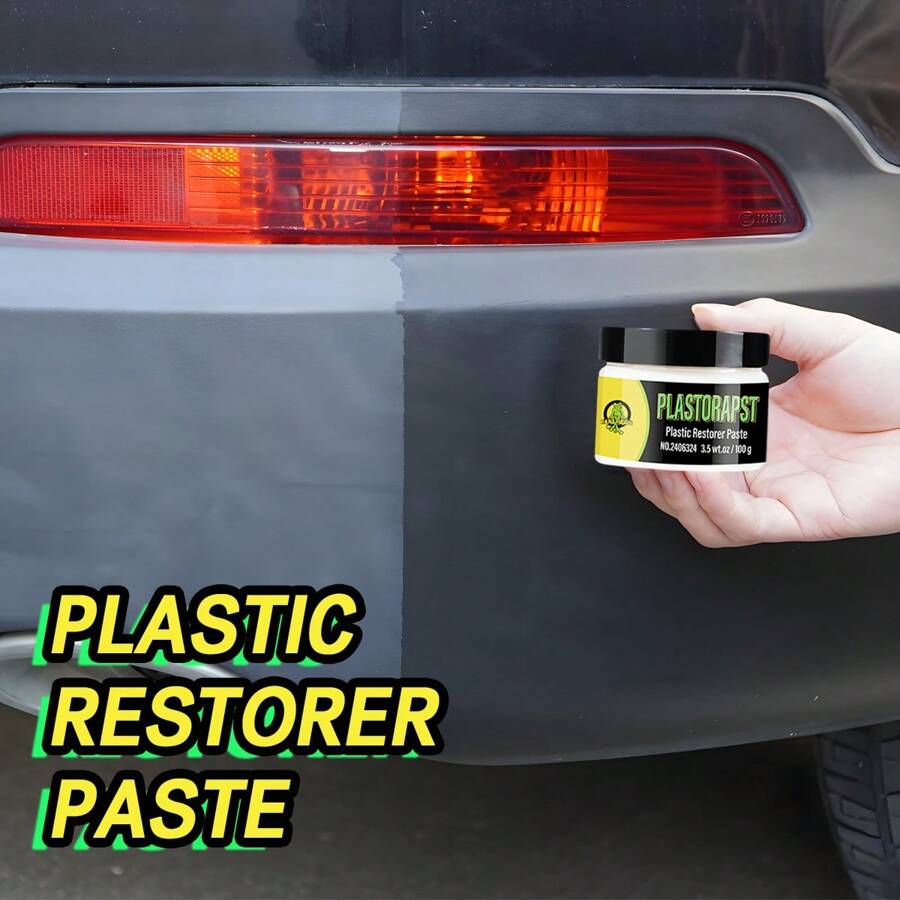 1pc 100g Auto Restoration Wax - Car Plastic & Tire Shine Enhancer ...