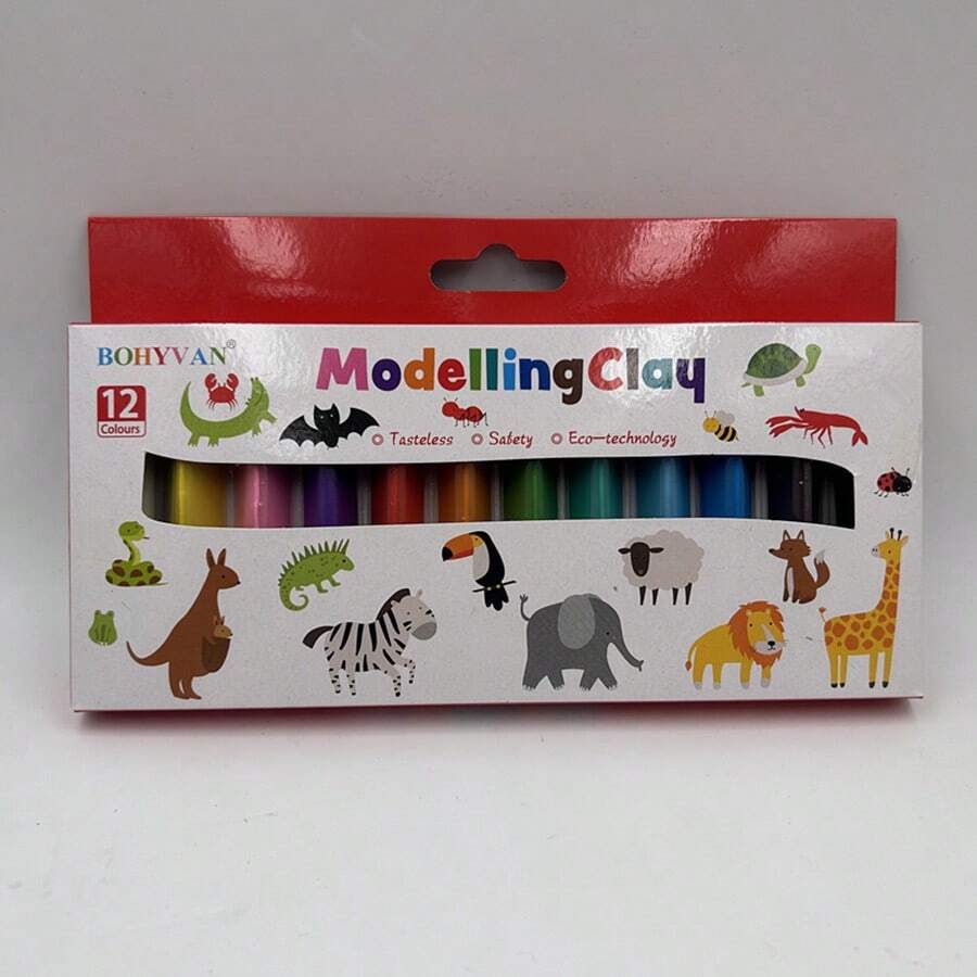 New Rubber Clay DIY Craft Clay Does Not Dry Easily 12 Color Box Set ...