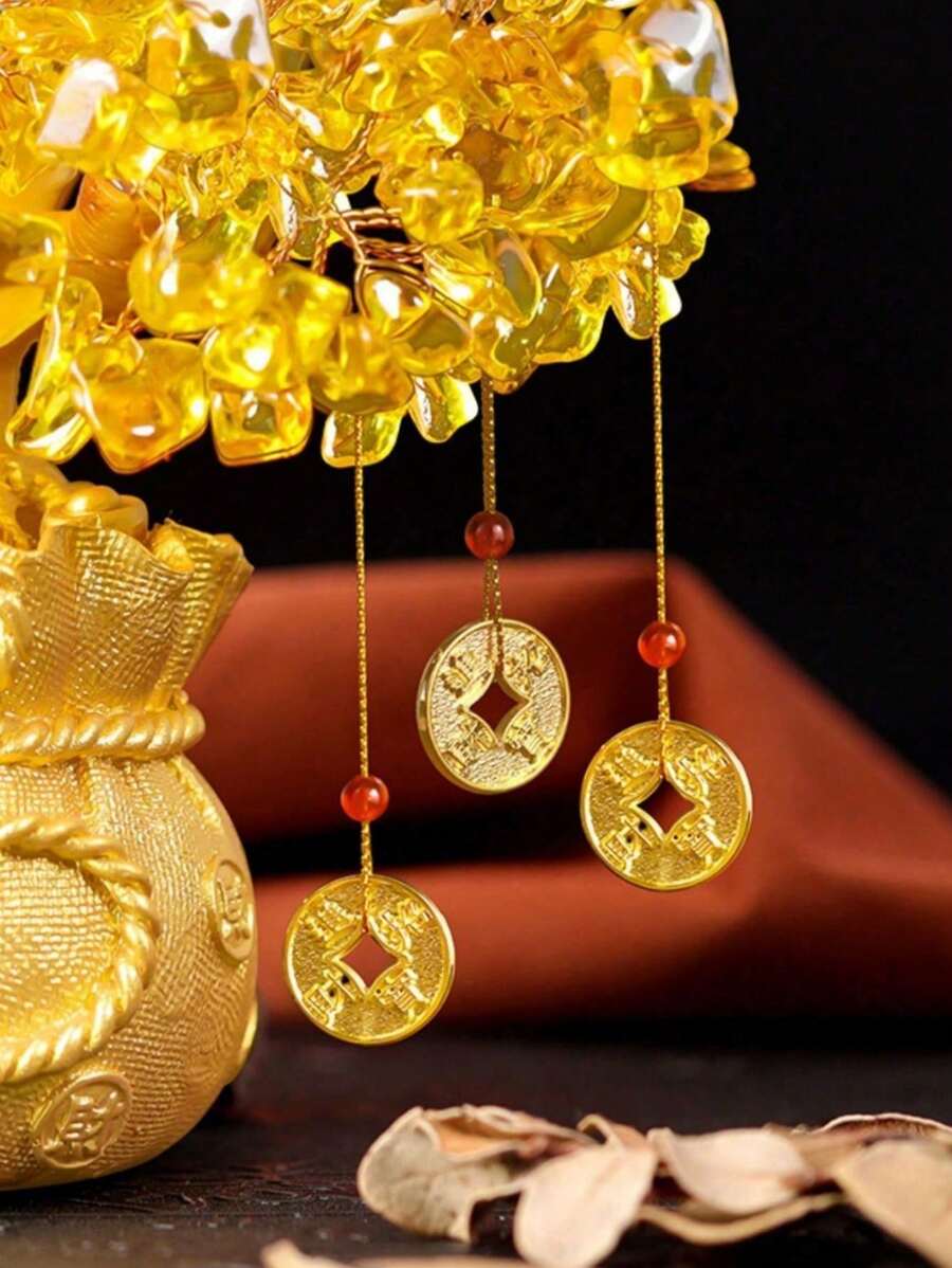 1pc Premium Chinese-Style Lucky Money Tree Decoration, Elegant Home ...