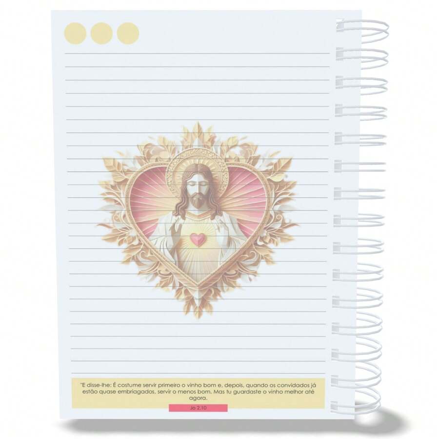 Catholic Notebook With Verses - Sacred Heart Of Jesus Cover for Sale ...