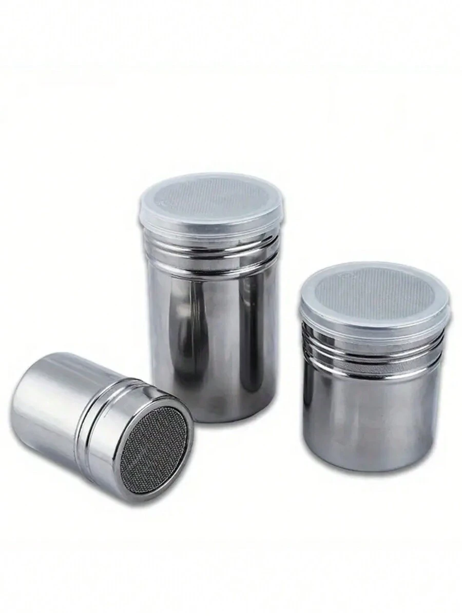 Stainless Steel Powdered Sugar Shakers - Fine Mesh Flour Sifters For ...