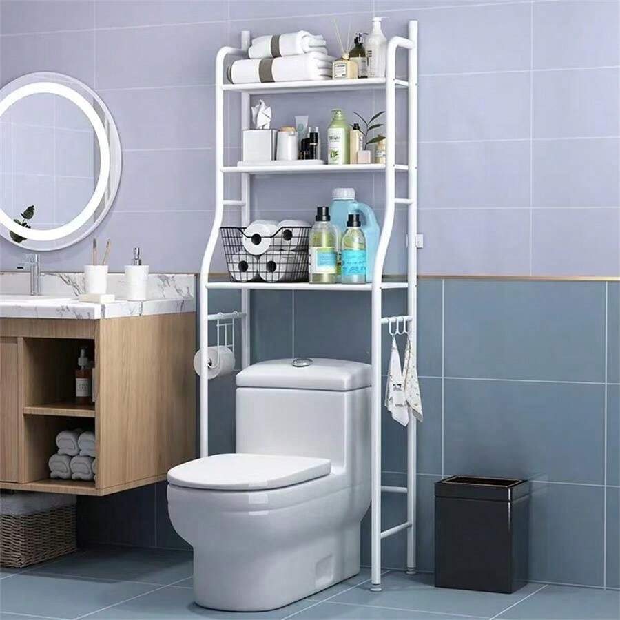Bathroom Toilet StorageRack Floor To Floor Toilet Rack WashroomPunching ...