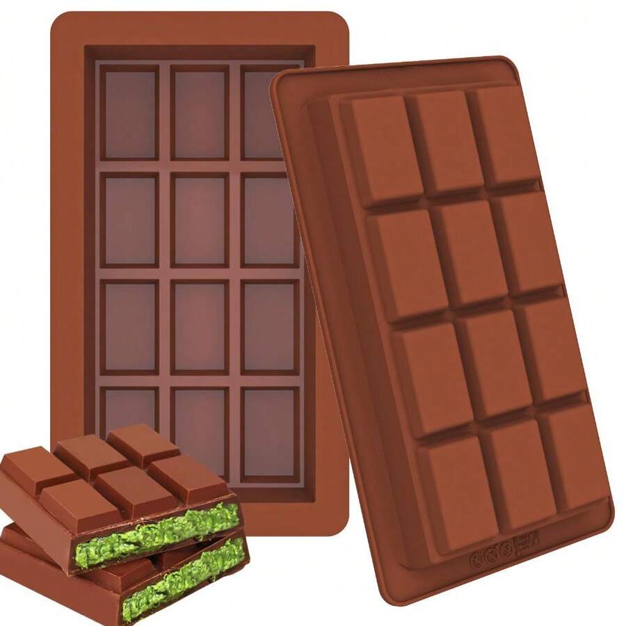 Chocolate Bar Mold Pistachio Chocolate Bar Silicone Thick Mold For ...