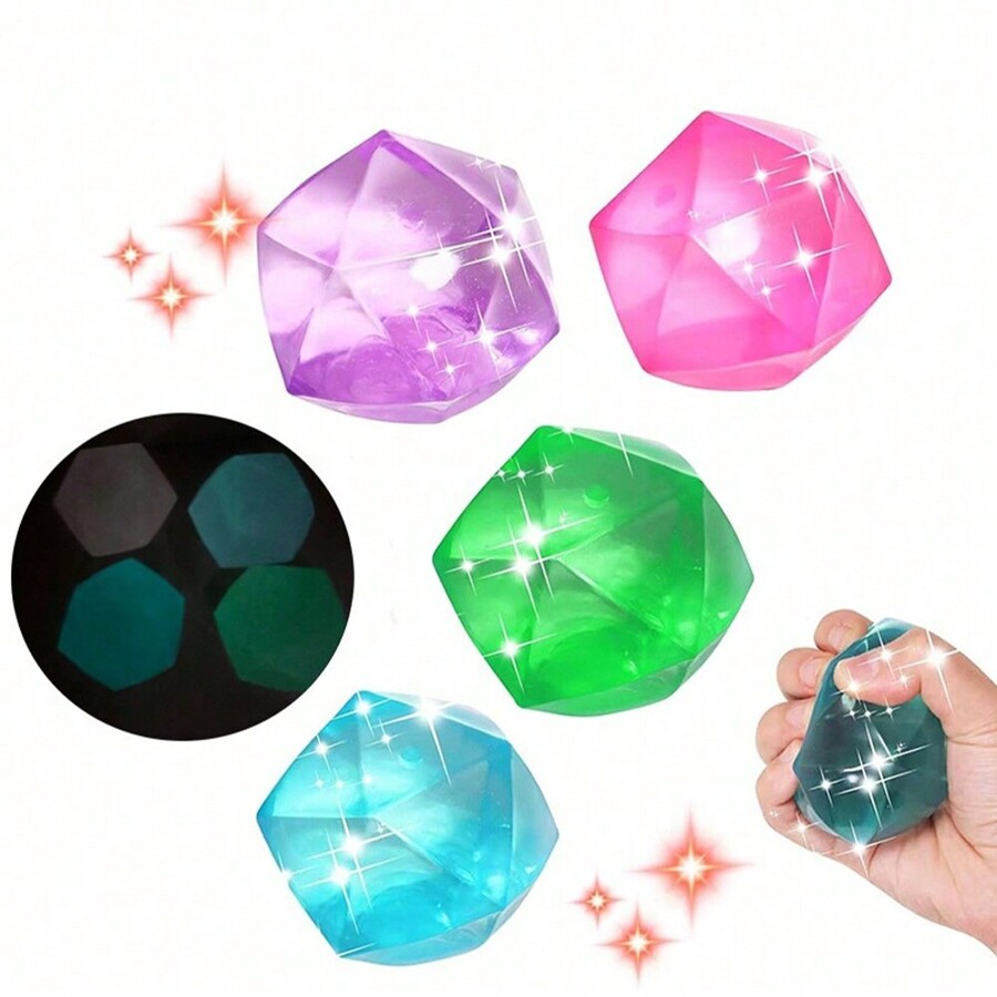 1/3/5/8/10PCS Stress Cube Masonry Ice Stress Balls, Squeeze Ball, Glow ...