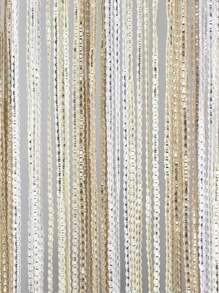 Tenda decorativa per finestra con righe spesse ed occhielli in metallo ...