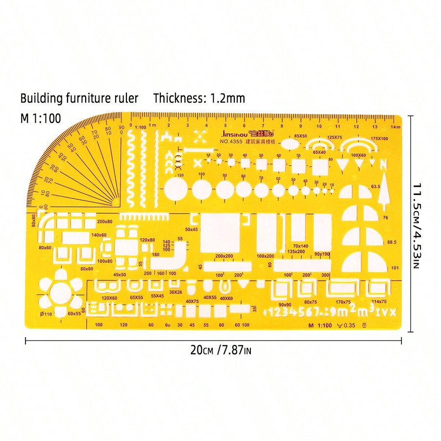Modelo de escala gráfica, régua de construção de resina, para design de ...