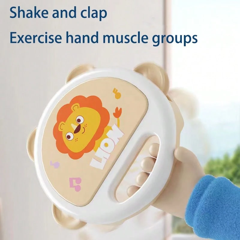 1pc Cute Lion Cartoon Hand Clapper Rattle Drum Toy, Suitable For Baby's ...