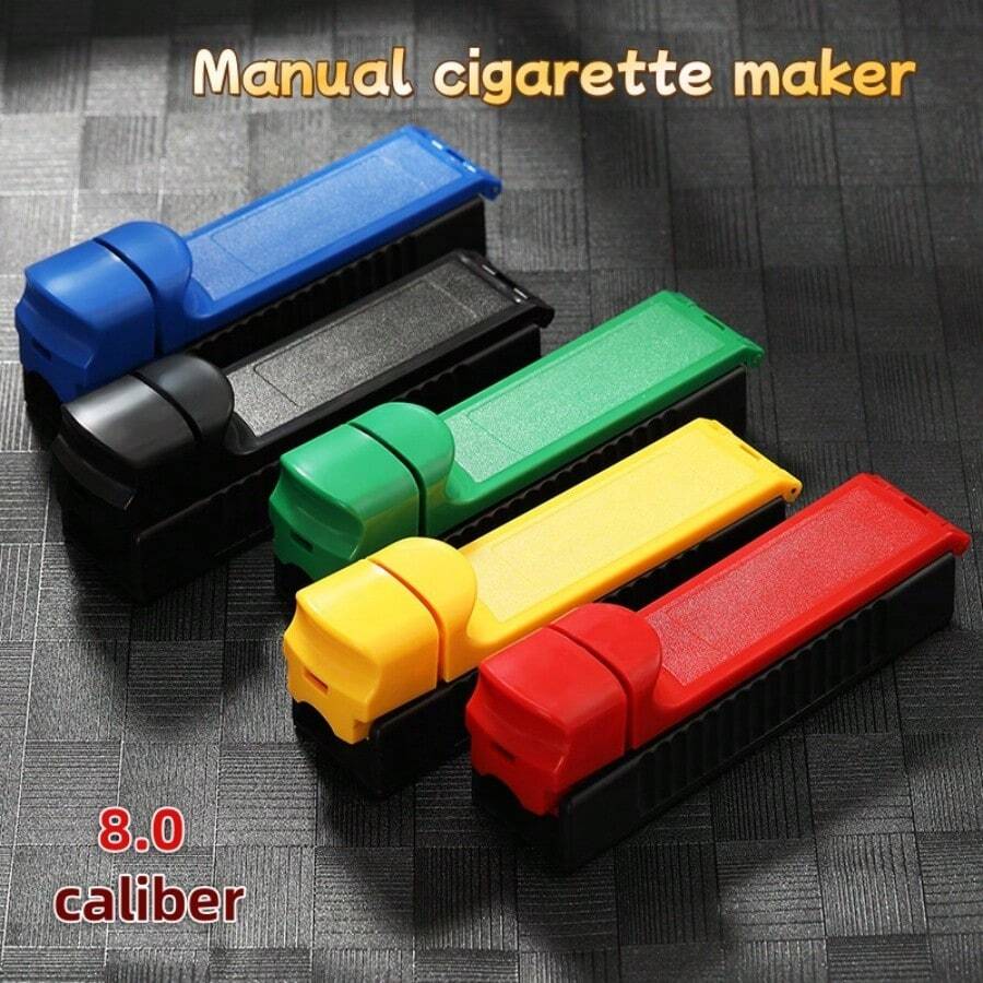 Household Manual Cigarette Roller, 8.0 Caliber Plastic Pull Tobacco ...