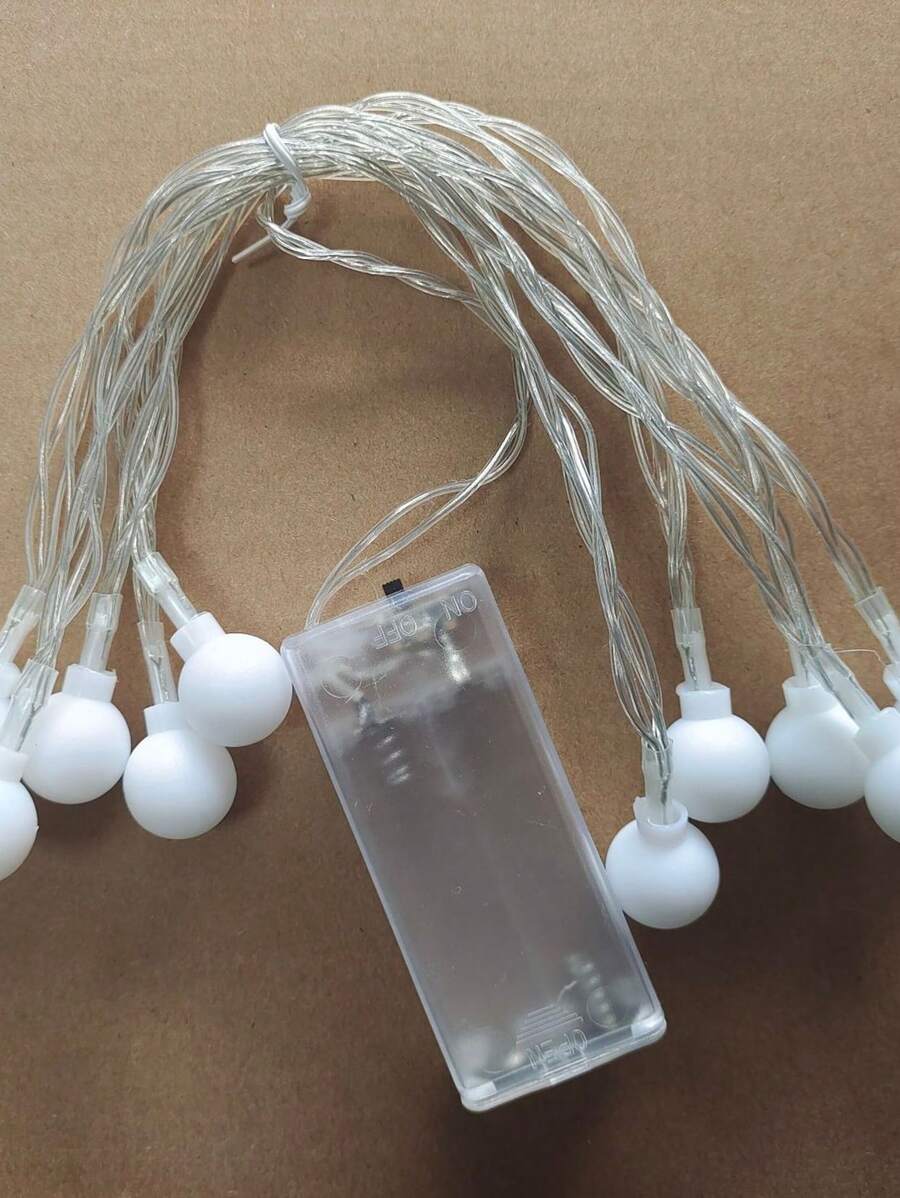 LED Color Changing Light Ball String, Battery Powered, For Outdoor ...