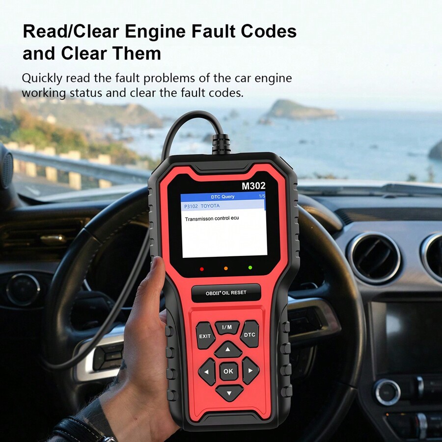 OBD2 Car Diagnostic Instrument Detector Universal Decoder Engine Fault Code Lamp Remover Trip ...