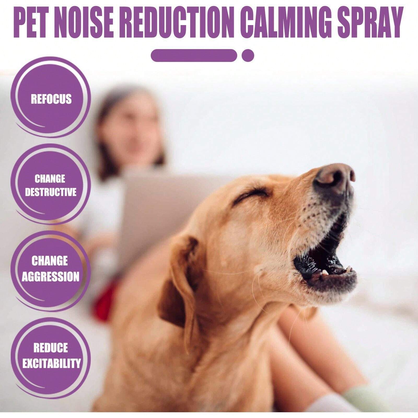 50ml Pet Noise Reduction Spray Soothes Pets, Calms Their Emotions ...