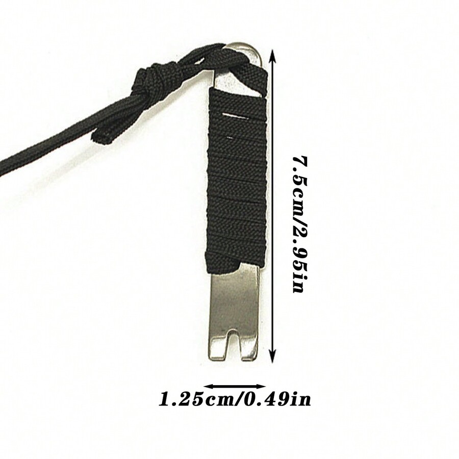 Handmade Umbrella Rope Weaving Mini Pocket Version Stainless Steel Pry ...