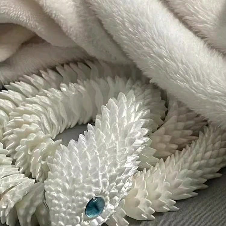 2025 Year Of The Snake 3D Printed Snake Toy Model, Crystal Glow-In-The ...