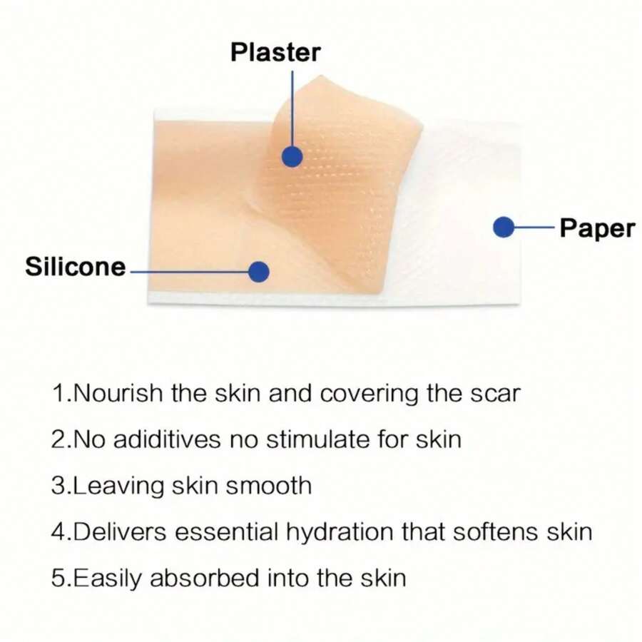 1 Roll Low Allergy Silicone Scar Cover Tape - Reusable Silicone Scar ...