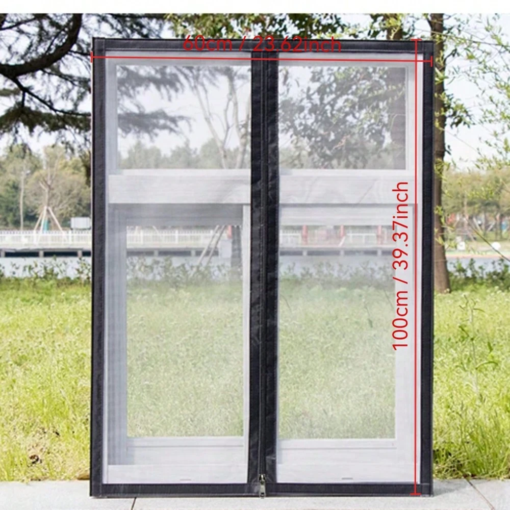 Self-Adhesive Zipper Window Mesh, Mosquito Nets For Windows, Anti ...