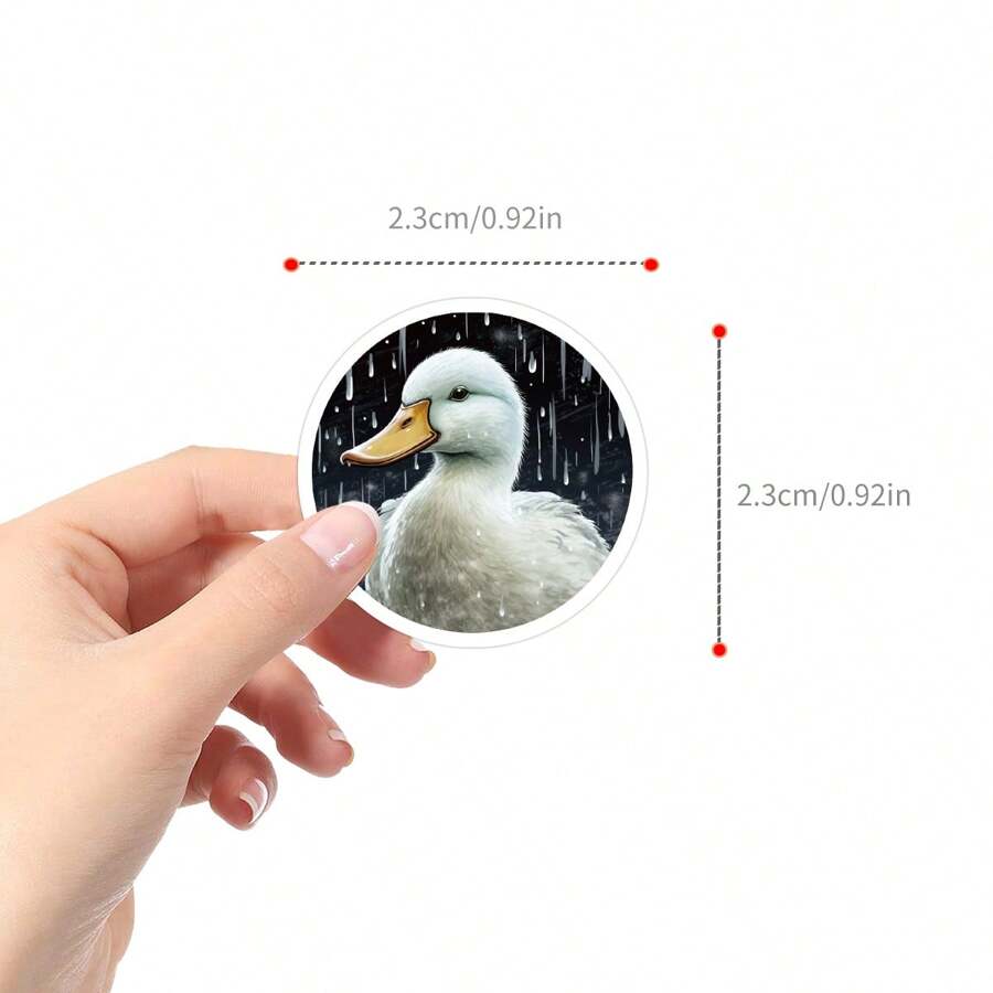 500PCS Duck Stickers Roll Vinyl Aesthetics Stickers For Scrapbooking ...