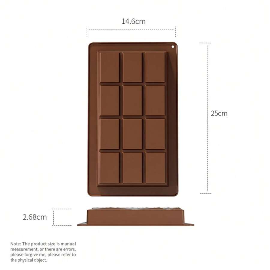 Silicone Dubai Chocolate Bar Molds, Large Thick Chocolate Candy Molds ...