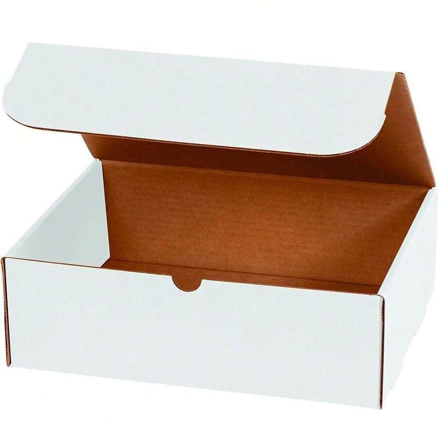 100 - 6x4x2 White Corrugated Shipping Mailer Packing Box Boxes 6 X 4 X ...
