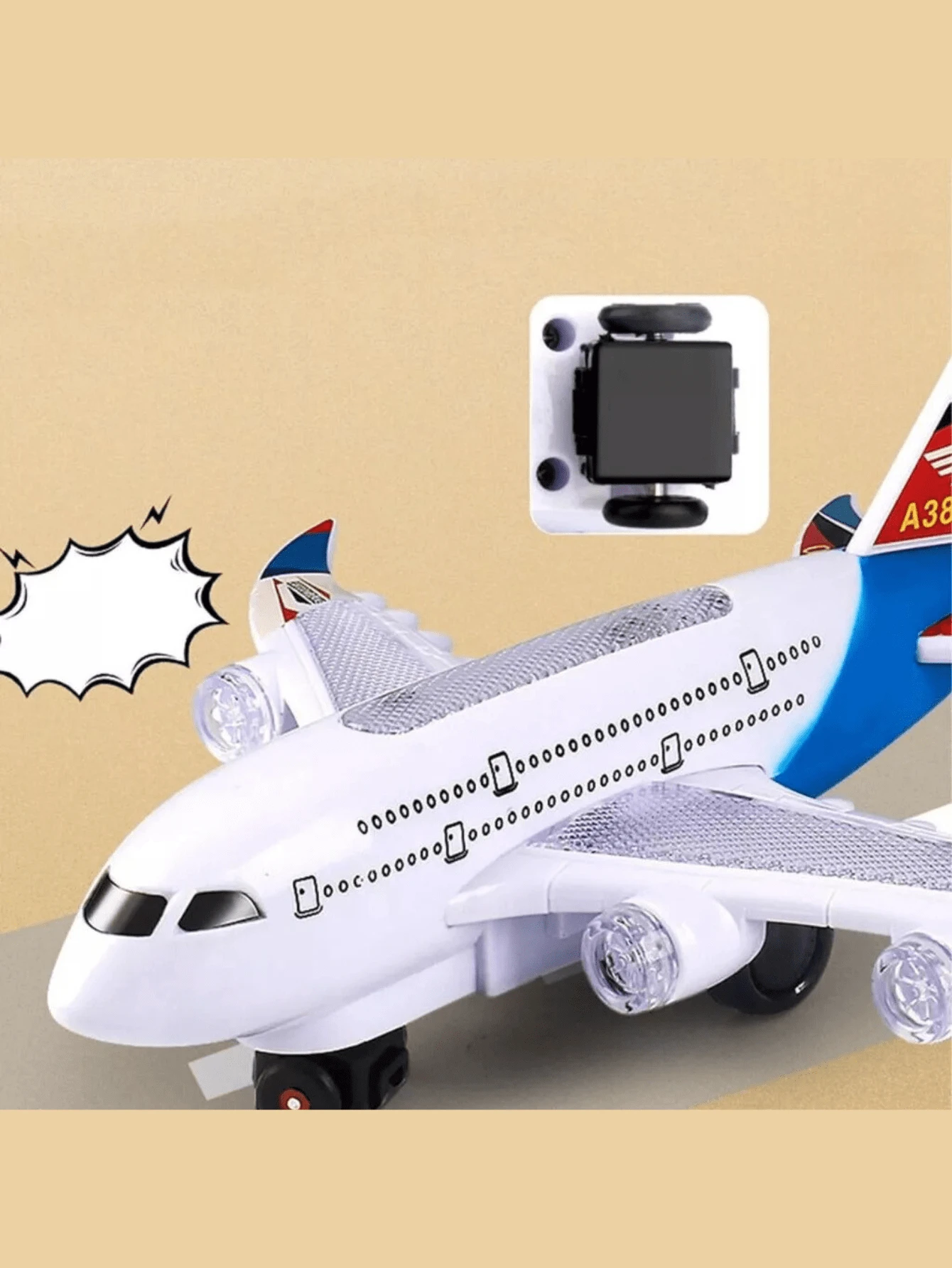 Airplane With Sound Music Light Toy Airplane Gift Airplane With Light ...