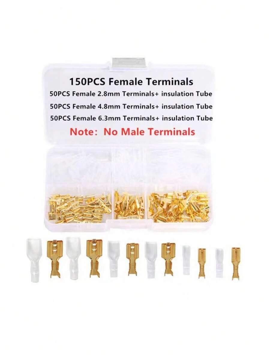 120/150pcs Ring Lugs, Ring Terminals, Ring Cable Lugs, Terminal ...