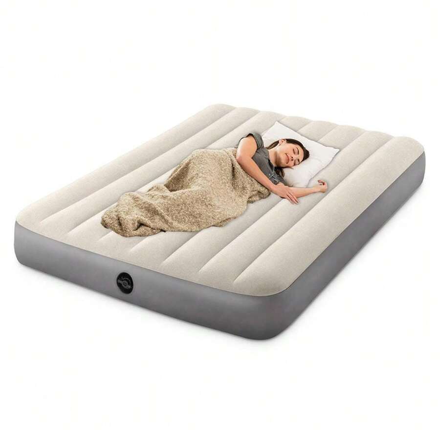 Intex Colchão Inflável Casal Dura Beam Fiber Tech Queen com Bomba ...