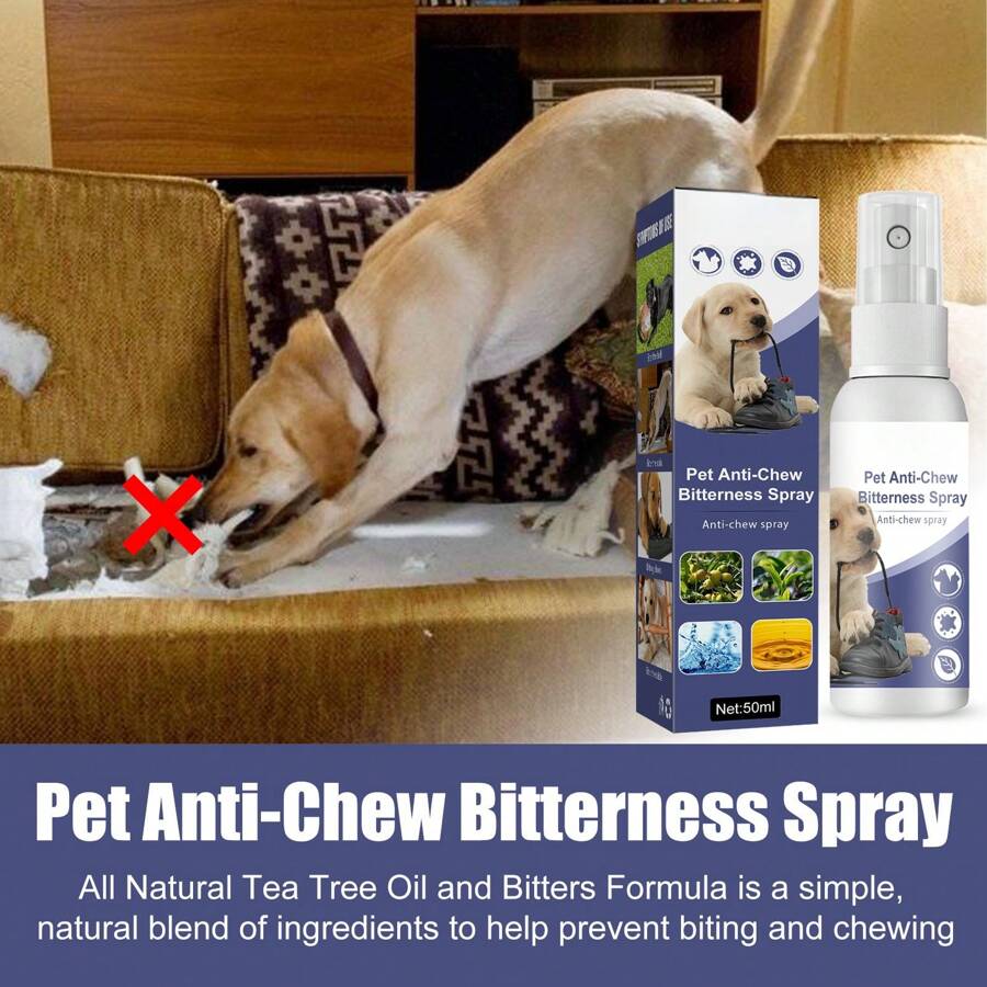 Bitterer Anti-Nage-Spray für Haustiere, um Hunde vom Kauen an Tisch ...