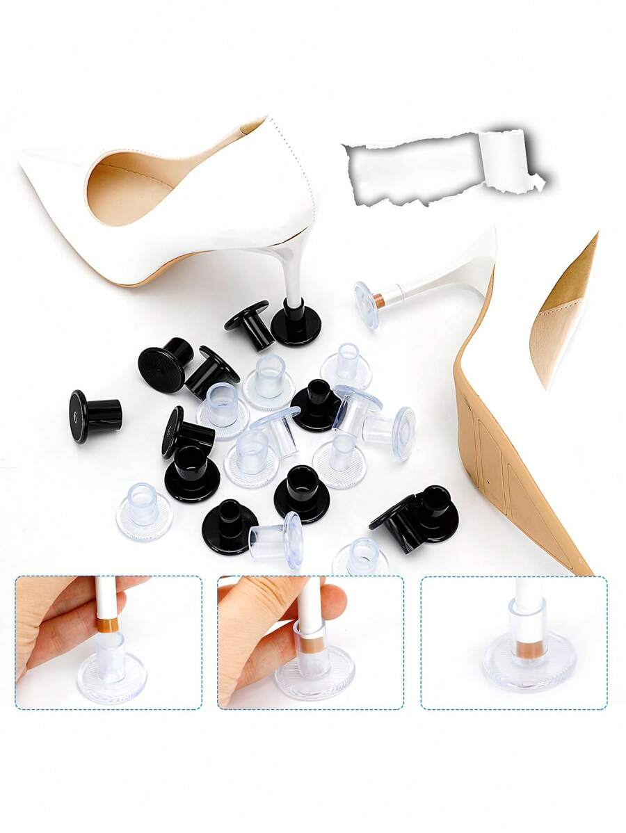 4/8/12 Pairs High Heel Protectors 3 Sizes Heel Stoppers Heel Repair ...