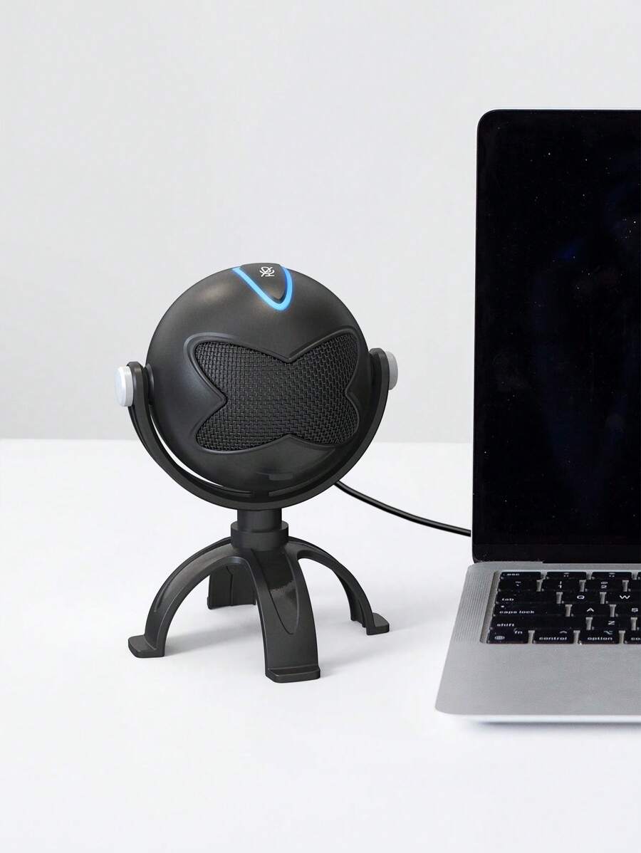 1 Pc USB Plug Alien Snowball Shape RGB Computer Game Recording Wired ...