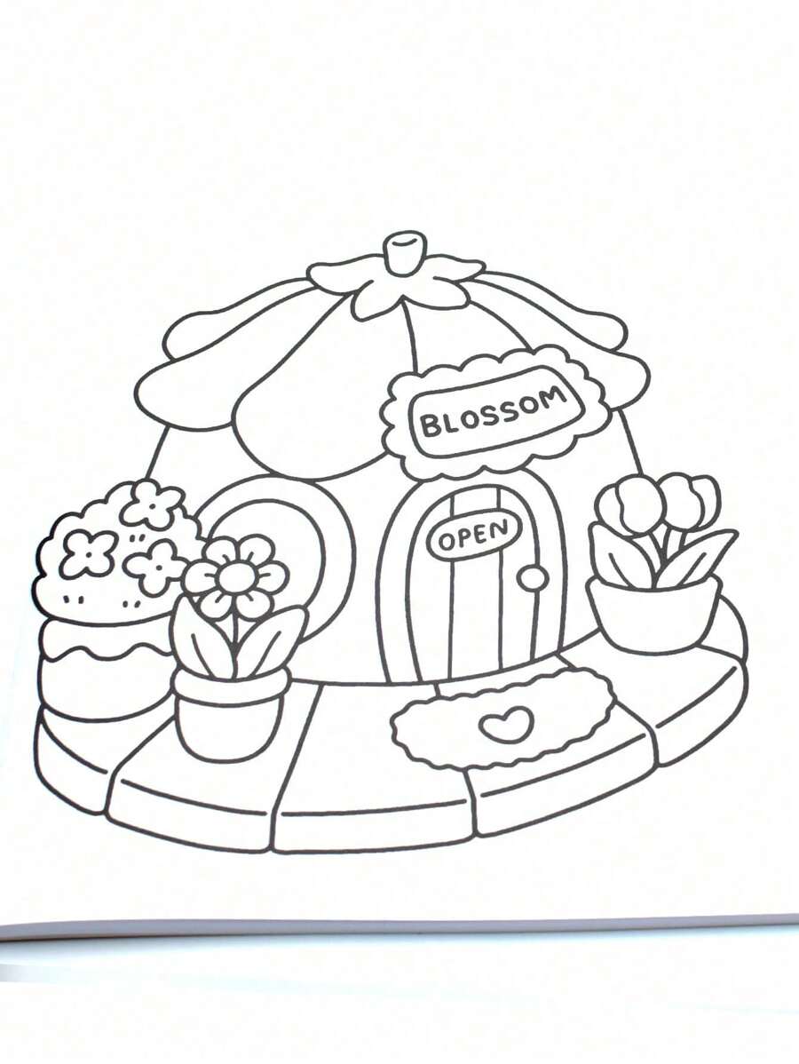 Hygge Place: Coloring Book Bold And Easy Designs For Relaxation With ...