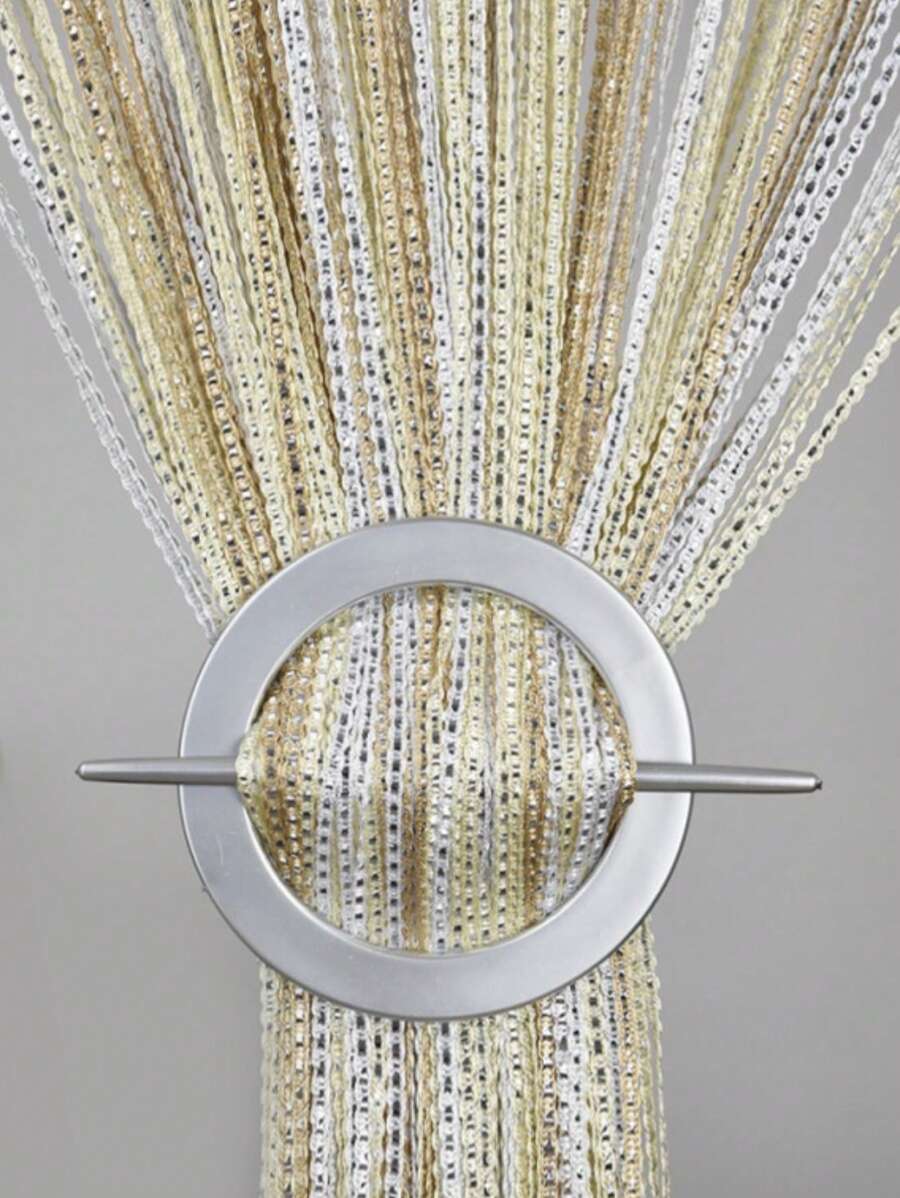 Tenda decorativa per finestra con righe spesse ed occhielli in metallo ...