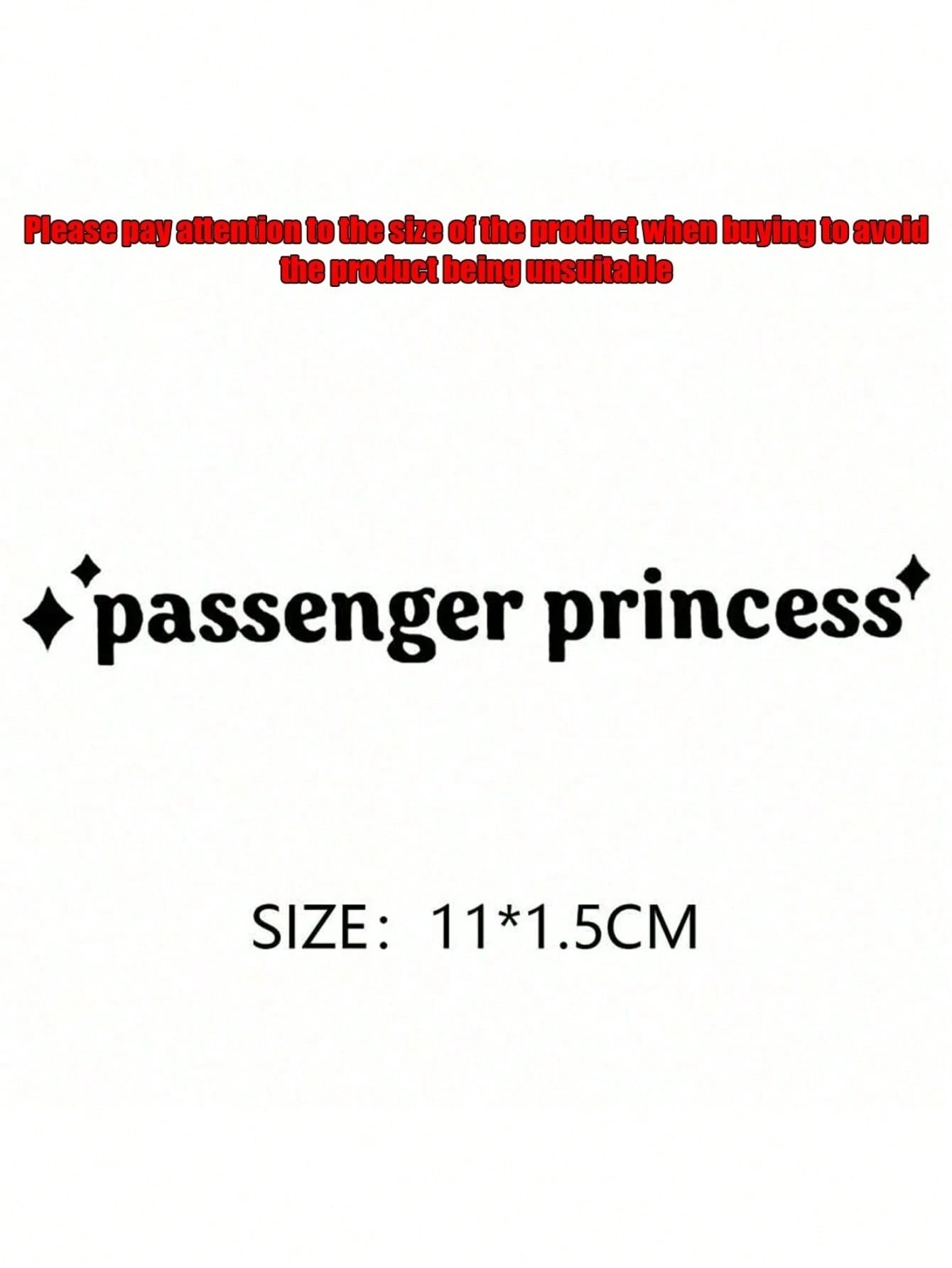 Reflective Car Sticker, Cute Girl Passenger Princess Reflective Sticker ...
