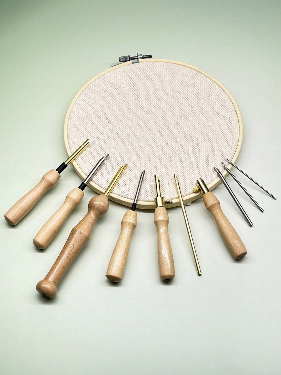 Wooden Handle Poking Tool, DIY Crochet Hook, Stress Relief Poking ...