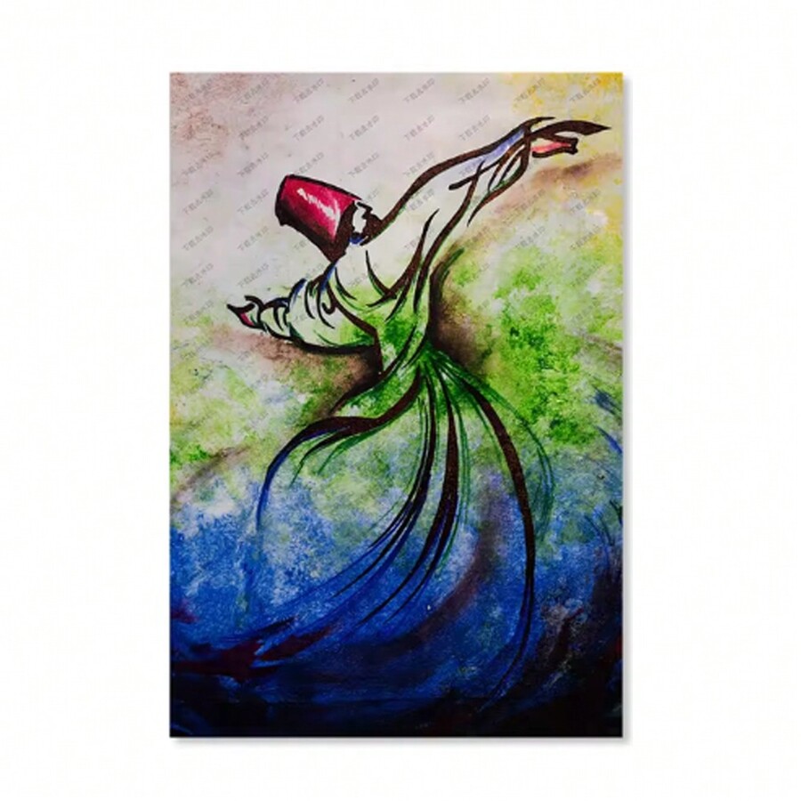 SURELIFE 1pc Aesthetic Turkey Rumi Dance Islamic Mythical Girl Religion ...