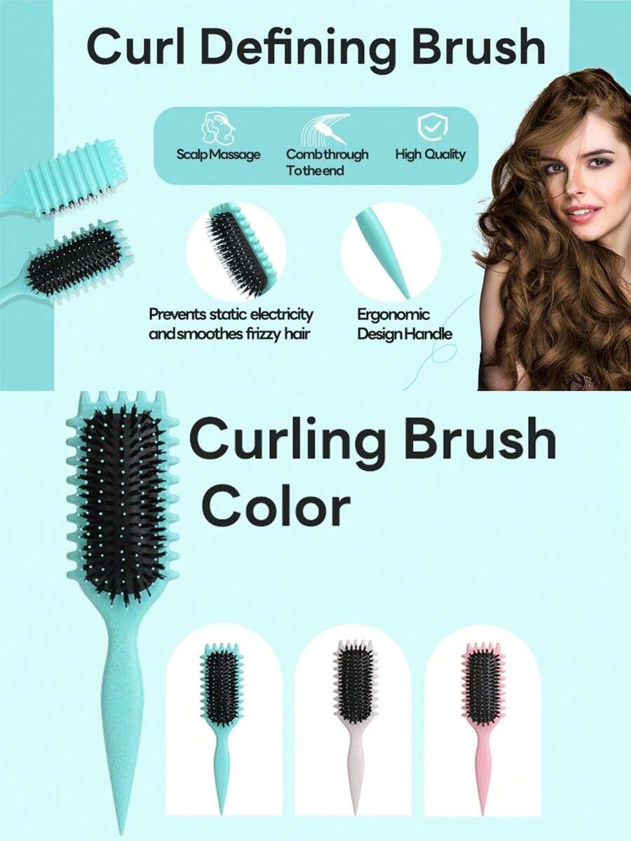 Cepillo definidor de rizos diseñado por Candybrush. Cepillo de rizado y ...