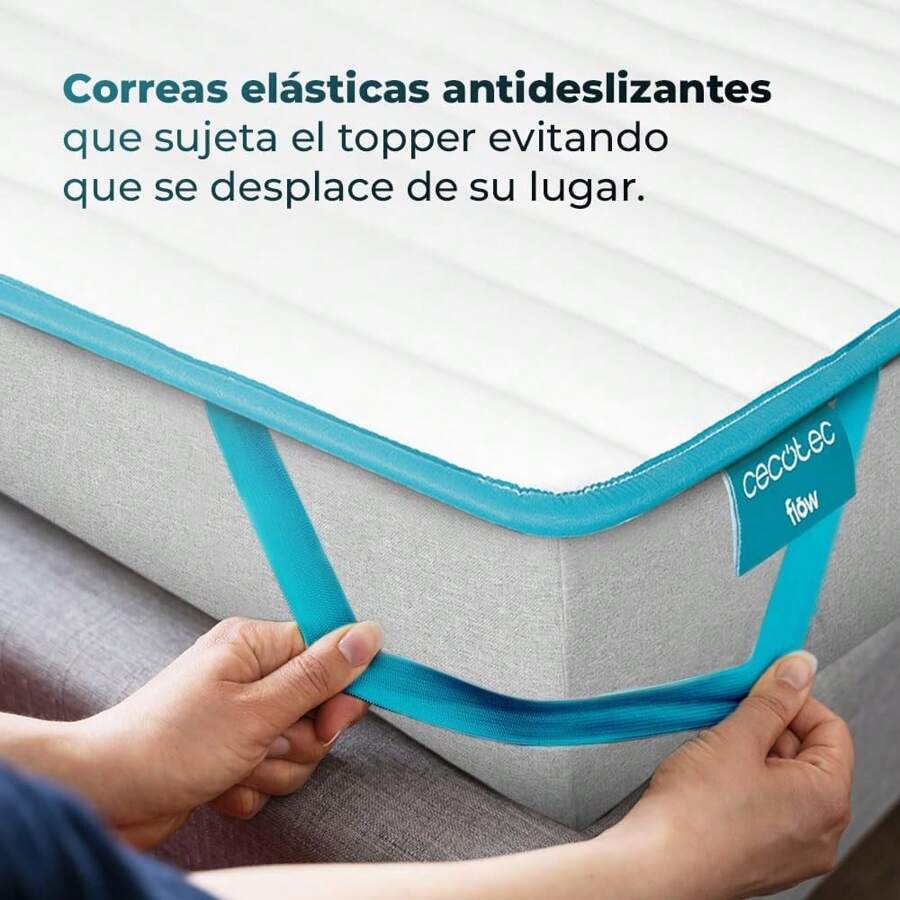 Cecotec Ctec Topper Acolchado Flow TopCloud 90x190. Cubrlchón Sobrlchón ...