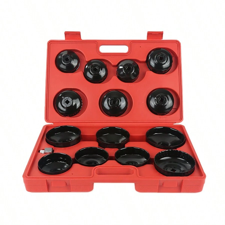 Oil Filter Socket Set, 14 Piece Oil Filter Wrench Set, Heavy Duty Steel ...