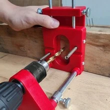 Drill Guide Locator Woodworking Drilling Template Tool Portable Press ...