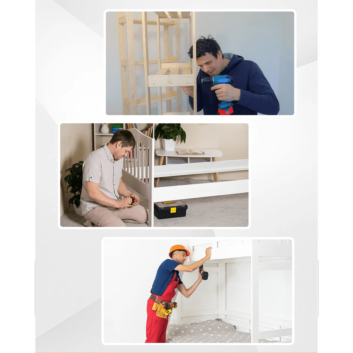 Woodworking Board Assembly Screws, Hardware Replacement Kit, Bedframe ...