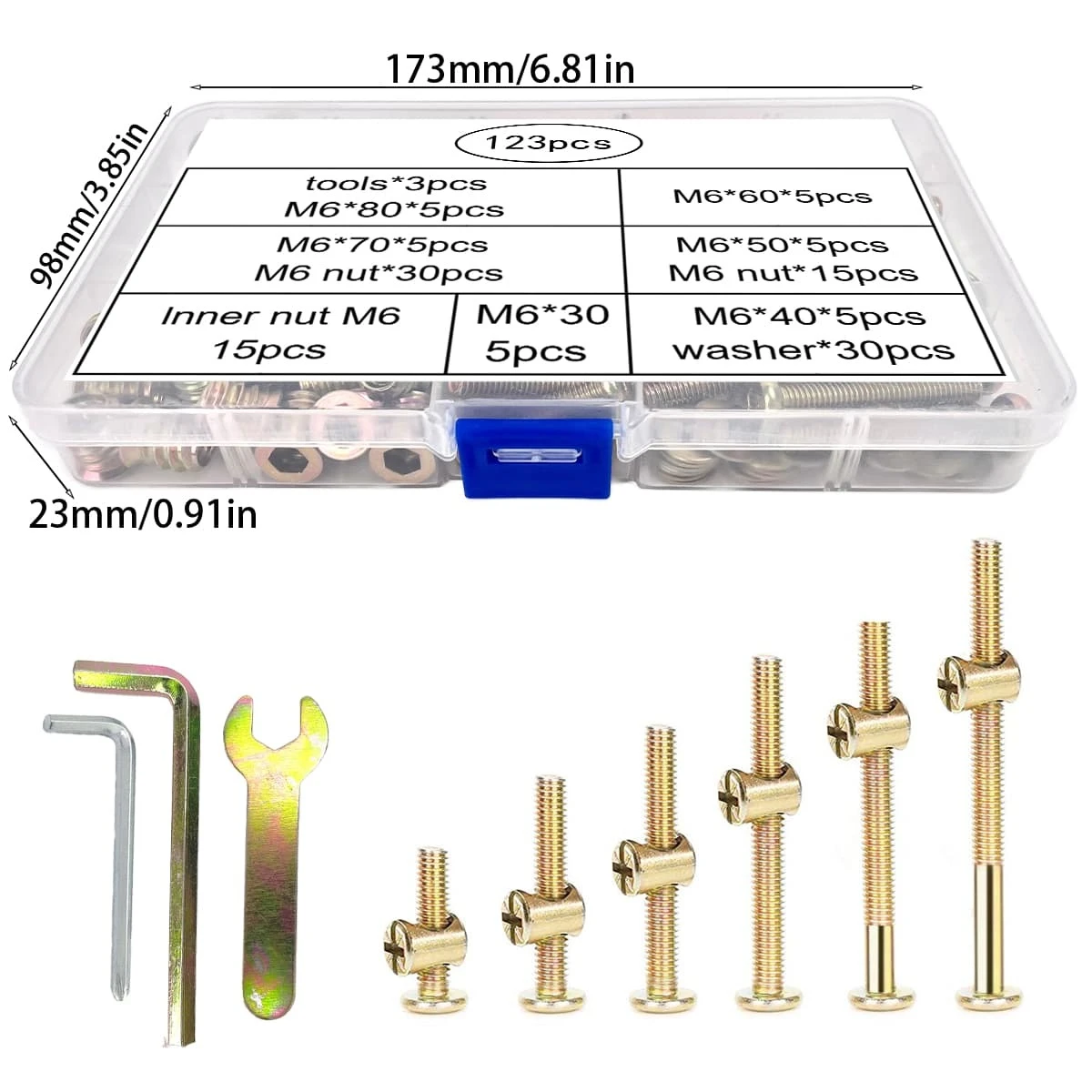 Woodworking Board Assembly Screws, Hardware Replacement Kit, Bedframe ...
