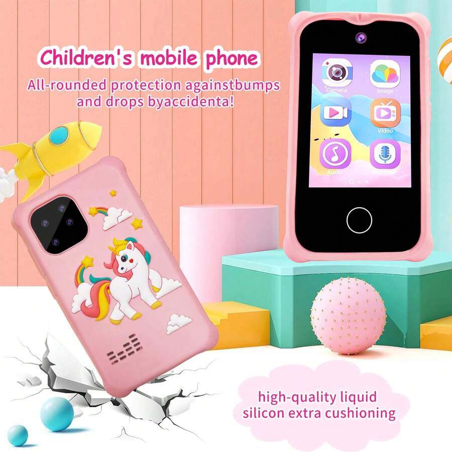 Kids Smart Phone Toys, Touchscreen HD Dual Camera Cell Phone For Kids ...