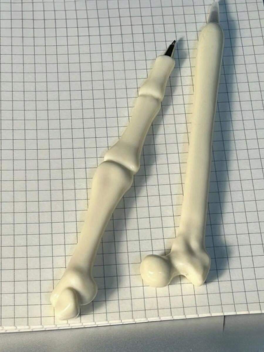 School Supplies Bone-Shaped Ballpoint Pens Creative Strange Plastic ...